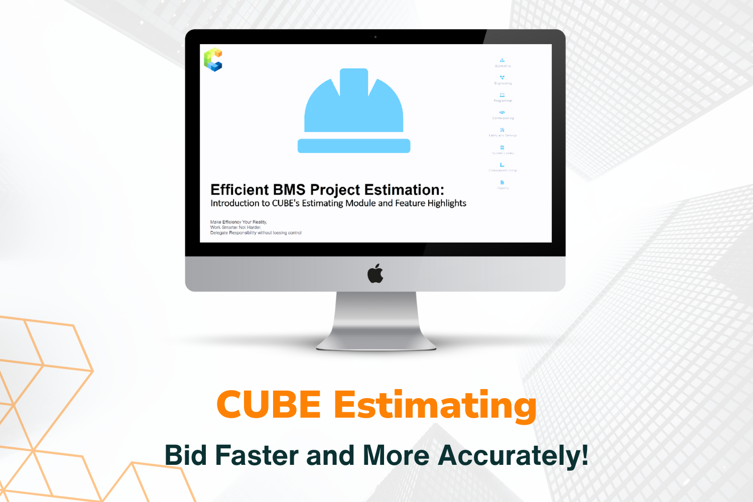 Simplifying BMS Estimating with CUBE | Webinar Registration