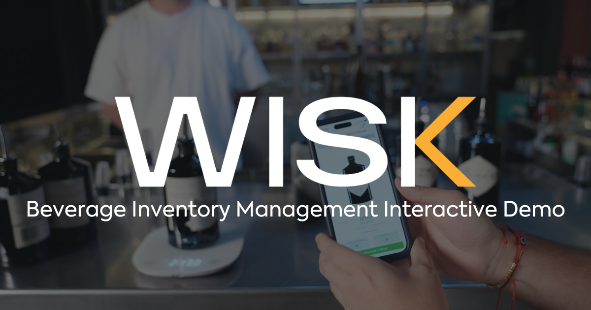 WISK Bar Inventory Management Demo | Webinar Registration
