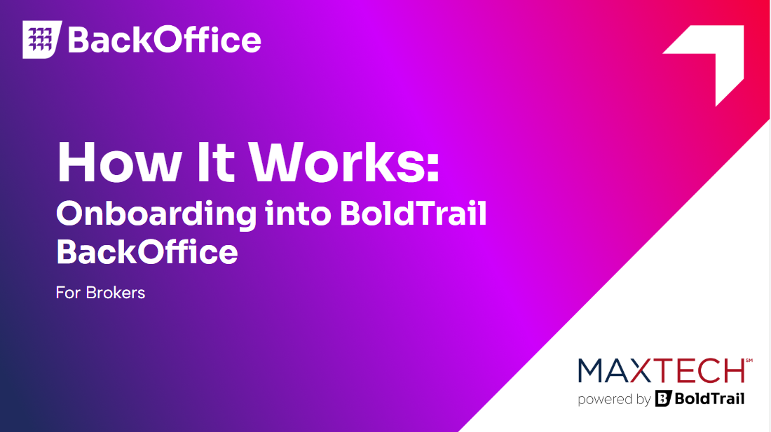 How It Works: Onboarding into BoldTrail BackOffice | Webinar Registration