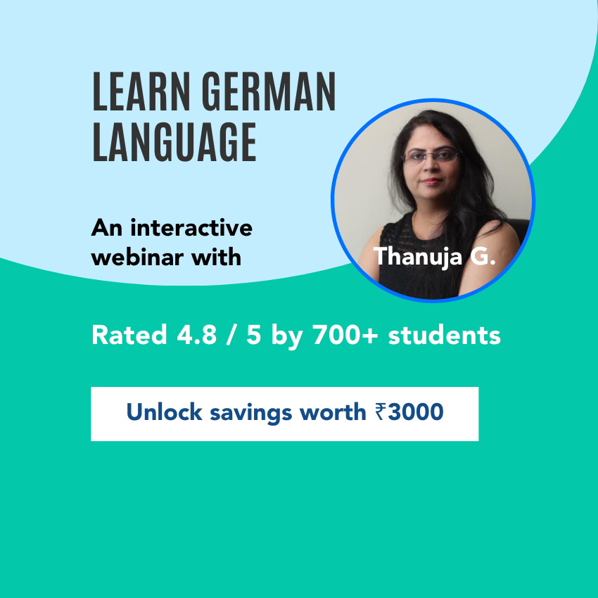Learn German with UrbanPro’s Top Tutor! | Webinar Registration
