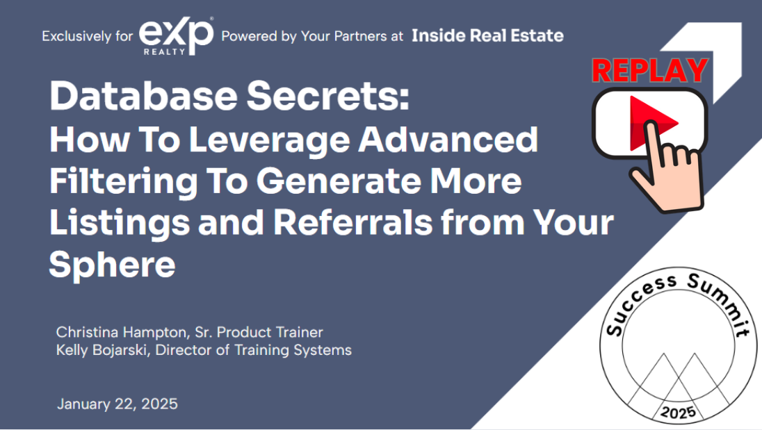 Database Secrets: How To Leverage Advanced Filtering To Generate More Listings and Referrals ...