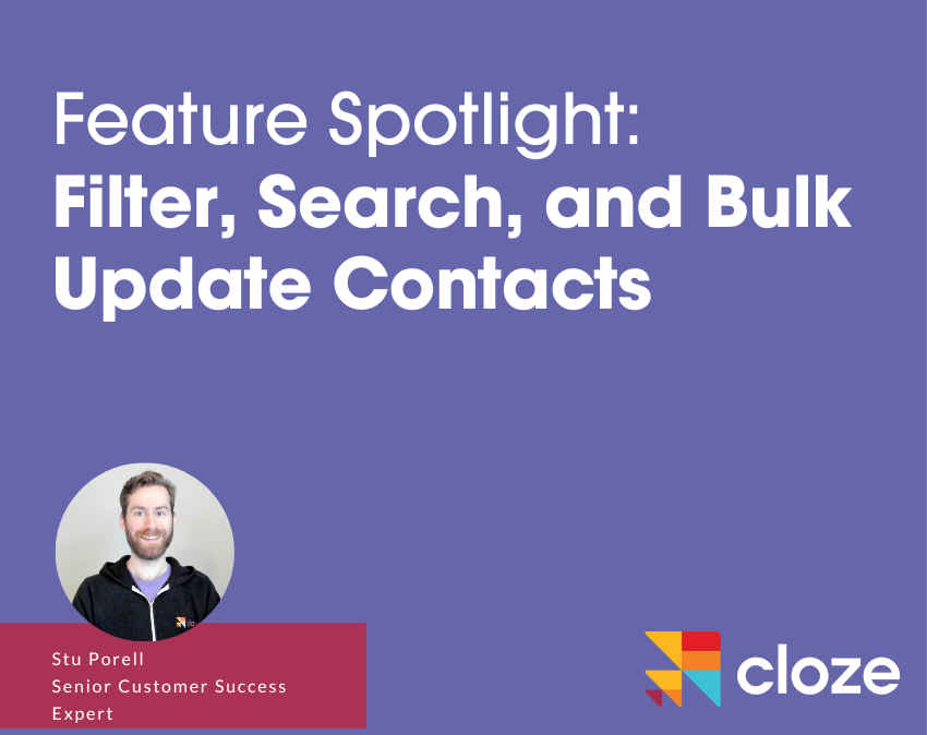 Feature Spotlight: Filter, Search, and Bulk Update Contacts | Webinar ...