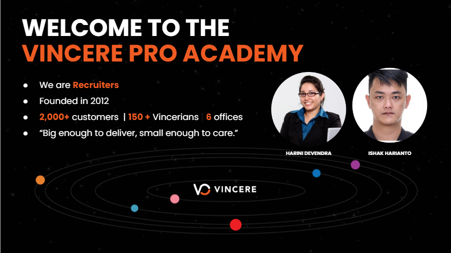 Vincere Academy | Job Qualification Training | Webinar Registration
