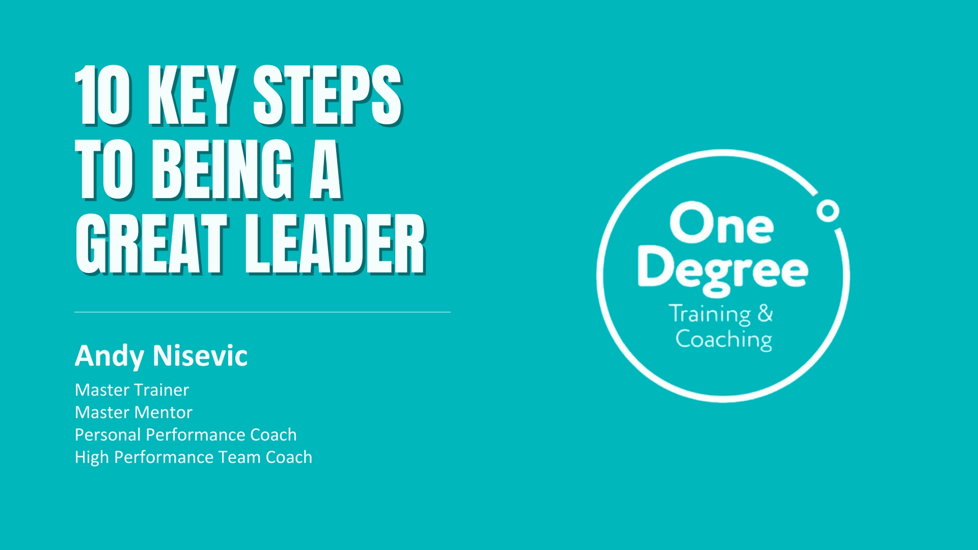 10 Key Steps to Being a Great Leader | Webinar Registration